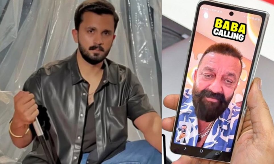 Rajab Butt’s Fanboy moment on video call with Sanjay Dutt goes viral