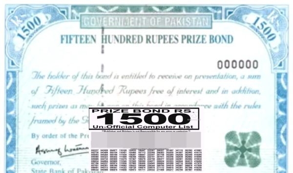 1500 Prize Bond Draw 15 May 2025 – Full Winners List and Online Results