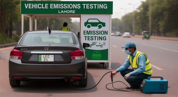 Free vehicle emission testing launched in Lahore to improve air quality