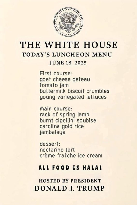 From Goat Cheese to Jambalaya: A look at dishes served to Asim Munir at White House