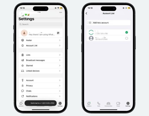 WhatsApp to let Users instantly switch between multiple accounts with ...