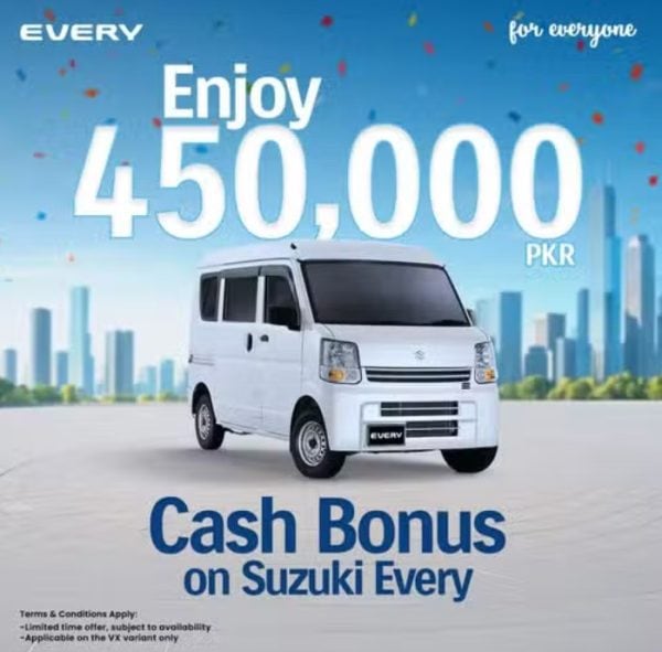 Get Rs4.5 Lac off on Suzuki Every under new Exclusive Offer