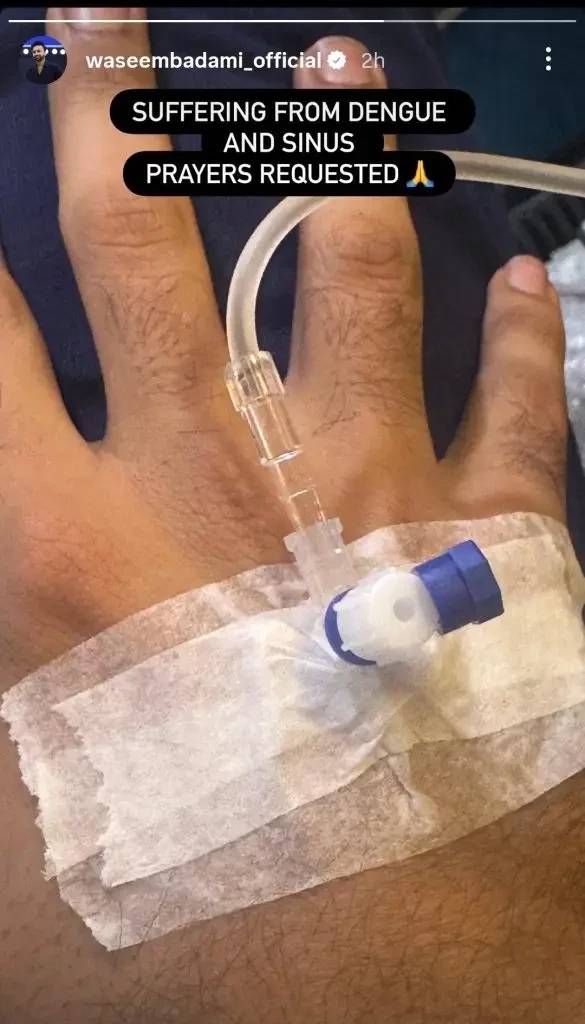 Waseem Badami down with Dengue Fever, appeals for recovery prayers