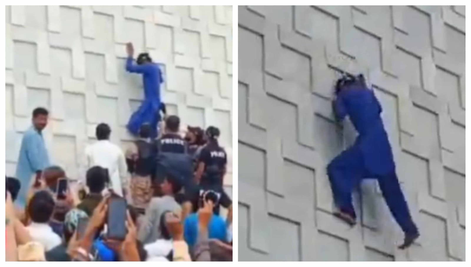 Watch: Boy climbs wall of Mazar-e-Quaid; arrested by police