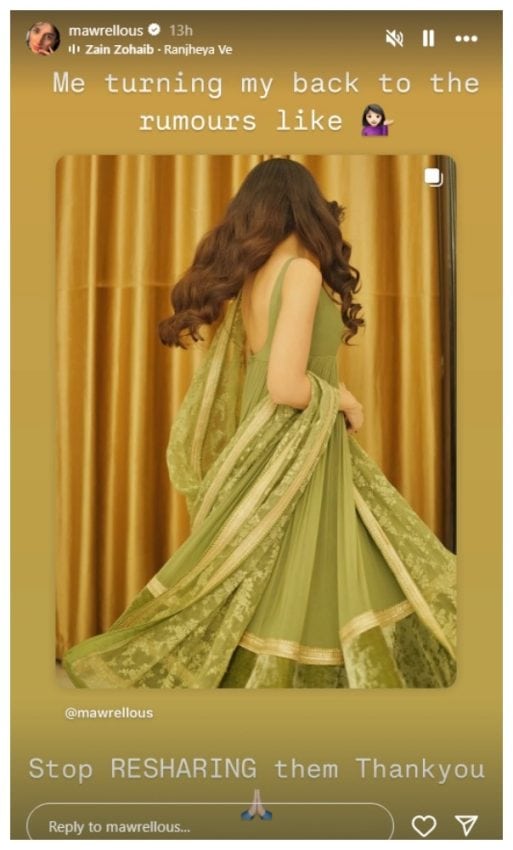 Mawra Hocane breaks silence on pregnancy rumors