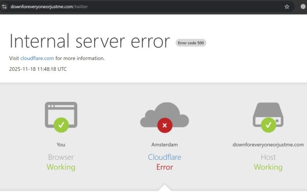 X, Websites, and Turnstile down amid major Cloudflare Outage