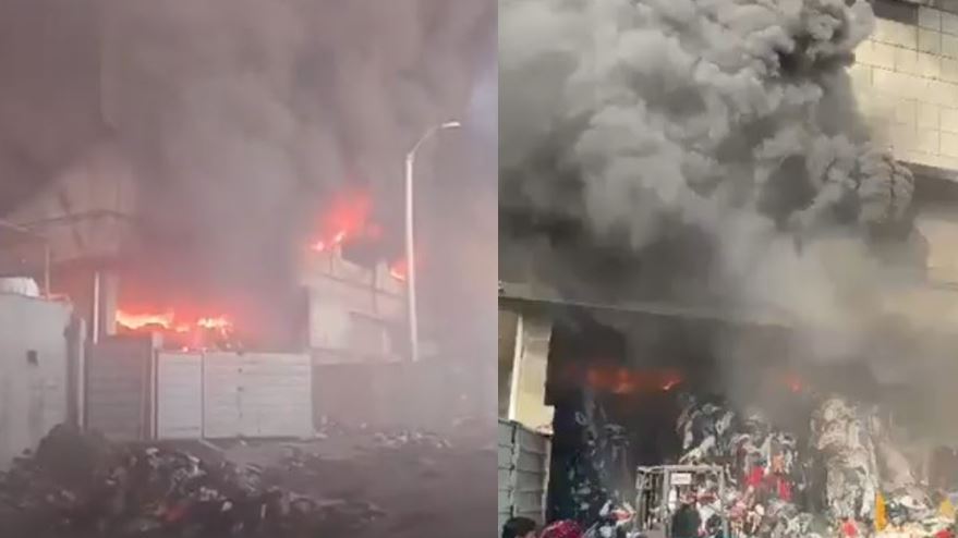 Massive fire breaks out at Garments Factory in Karachi's Export ...
