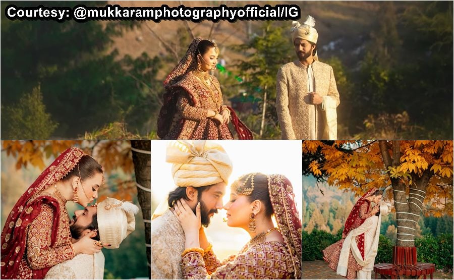 Rabeeca Khan, Hussain Tareen shine in Dreamy Wedding Photoshoot
