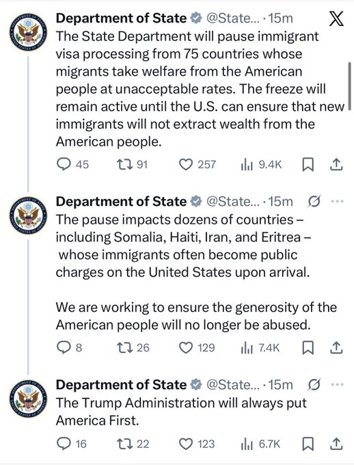 US Visa Freeze: Full List of Affected Countries Here